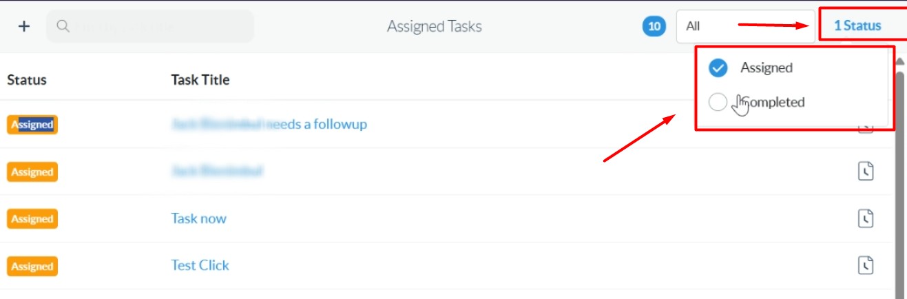 Introducing the "Assigned Task Dashboard"