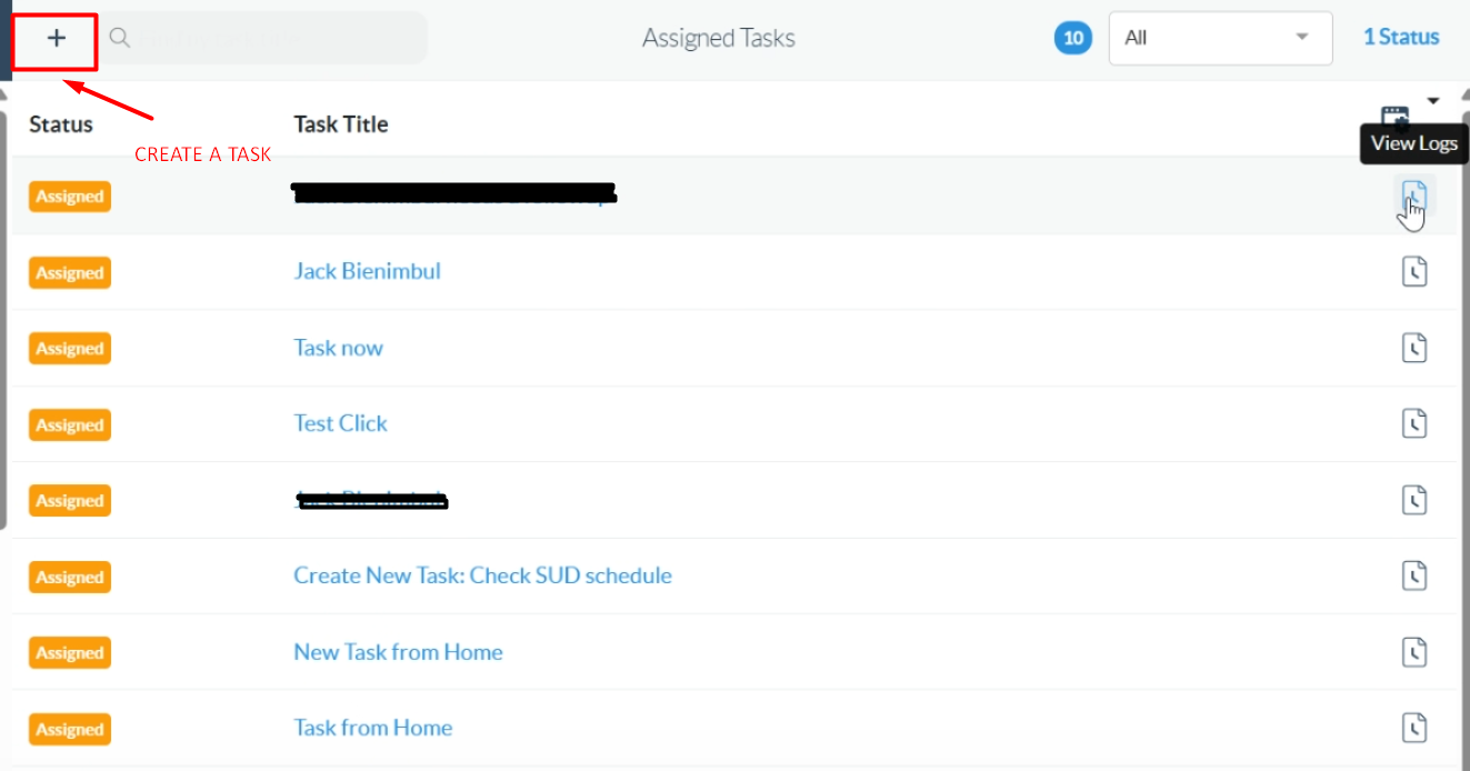 Introducing the "Assigned Task Dashboard"