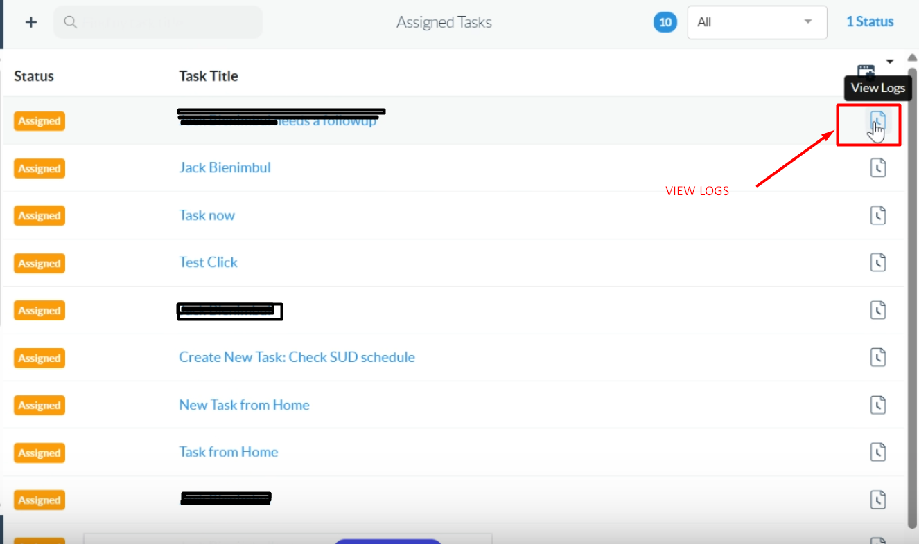 Introducing the "Assigned Task Dashboard"